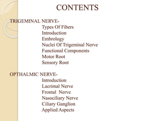 Ophthalmic nerve | PPTX