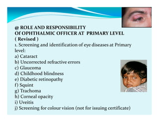 Ophthalmic officer primery eye care | PDF