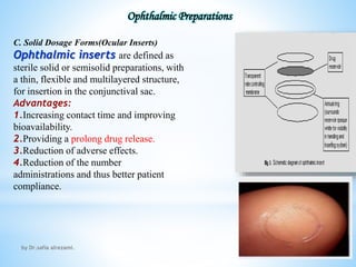 Ophthalmic perparation. | PPTX