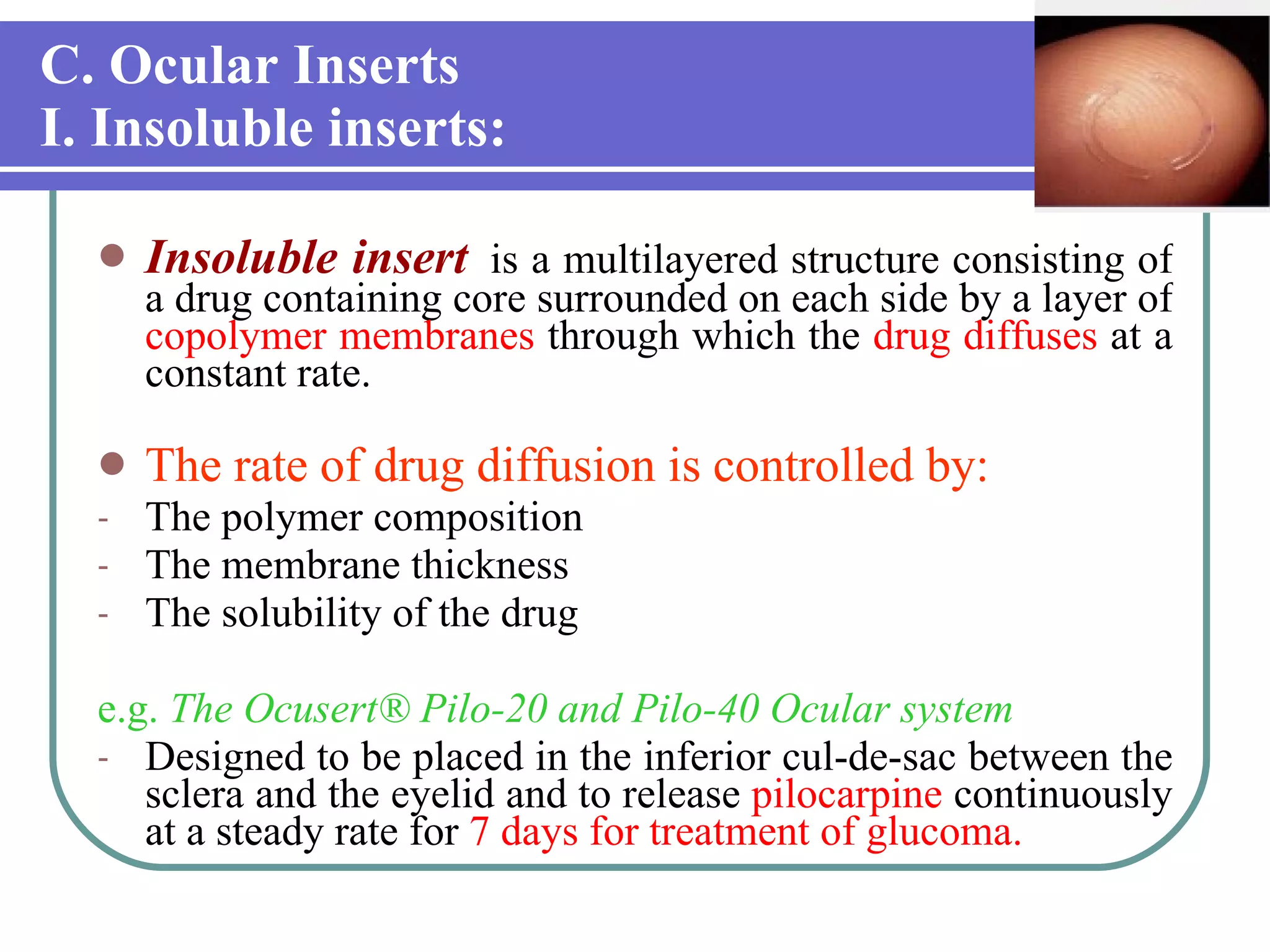 Ophthalmic preparations | PPT