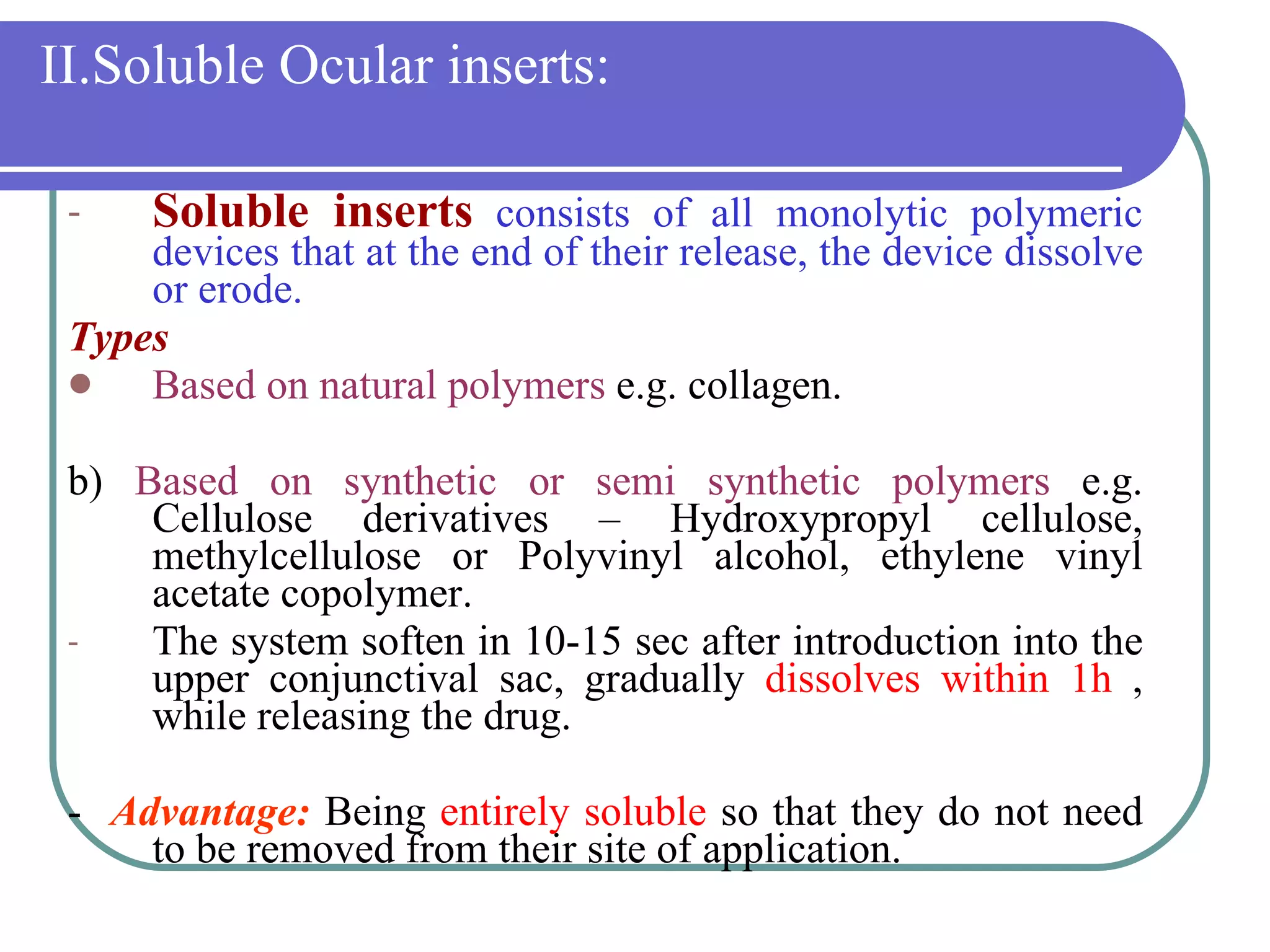 Ophthalmic preparations | PPT