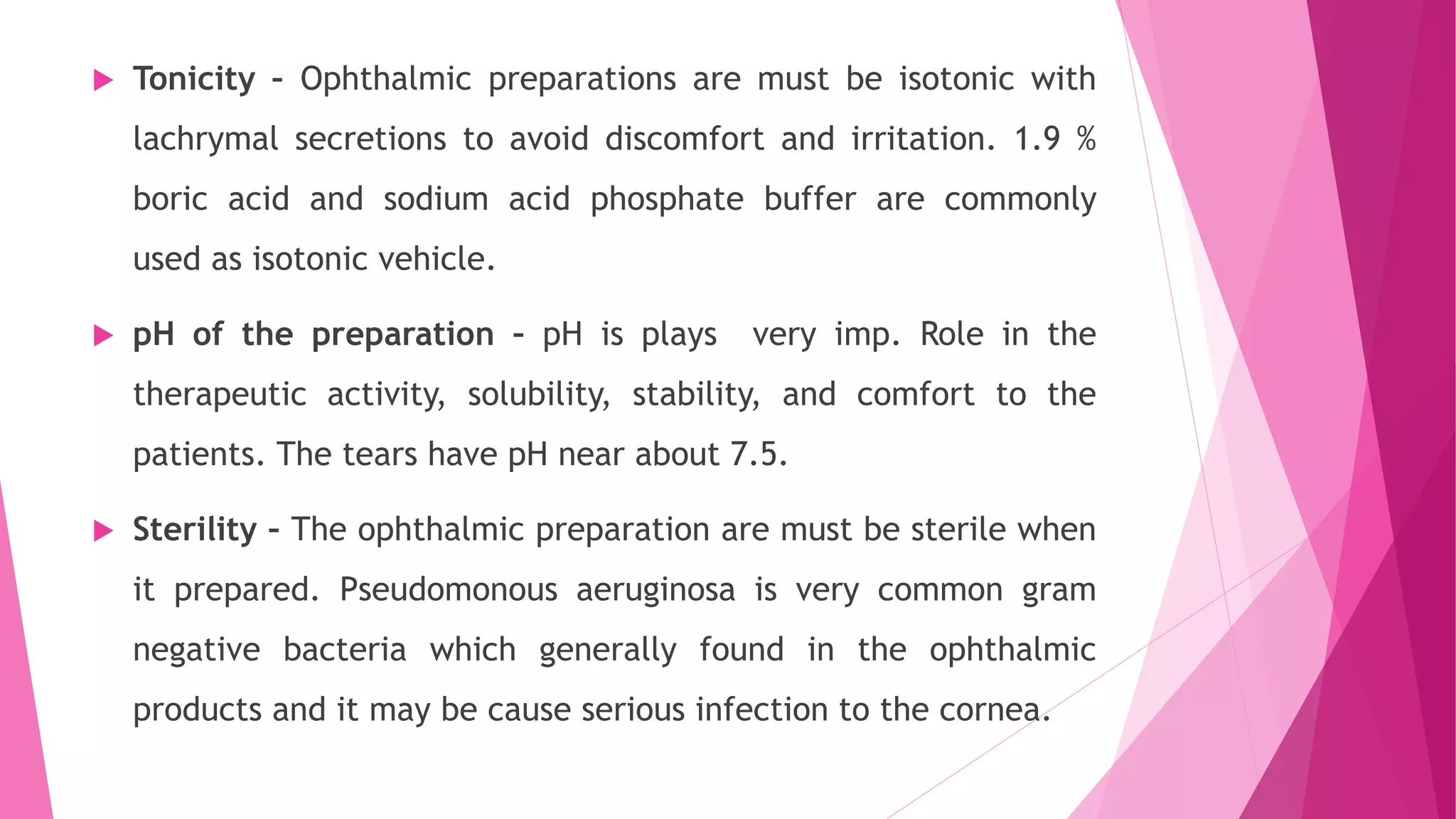 Ophthalmic Preparation | PPTX