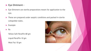 Ophthalmic Preparation | PPTX