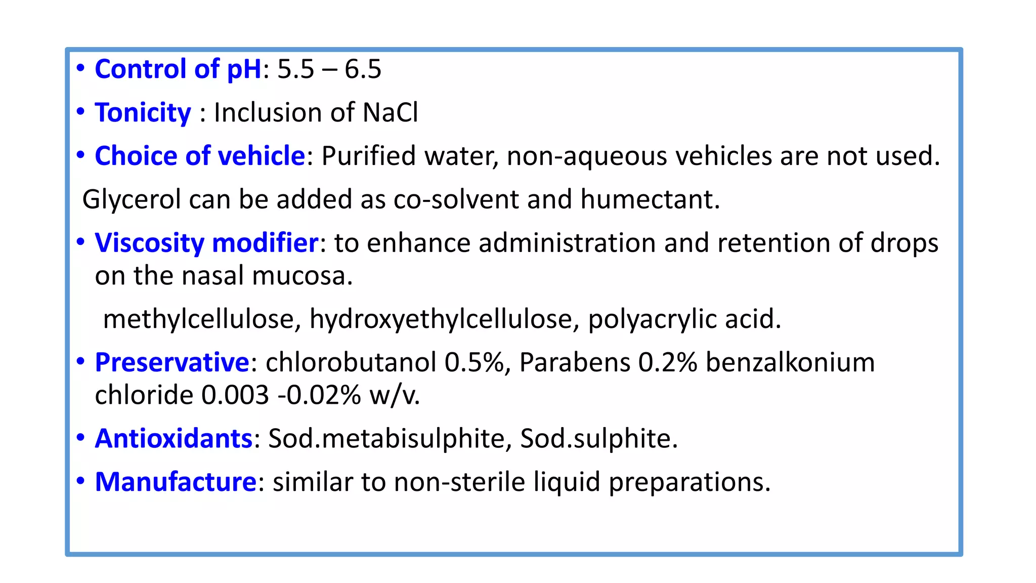 Ophthalmic preparations | PPTX