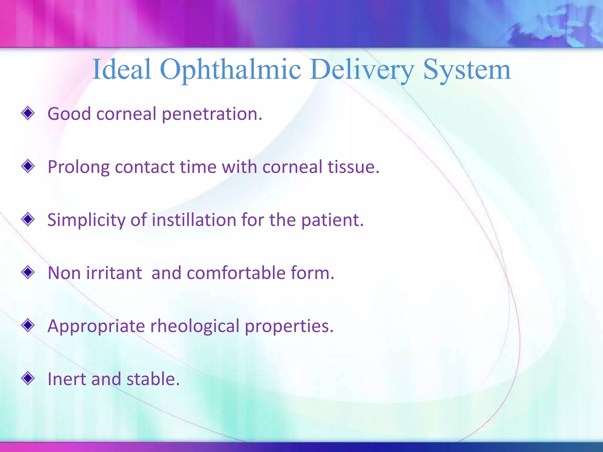 Ophthalmic dosage form: eye drops & ointment | PPTX