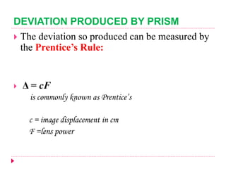 Ophthalmic prisms | PPTX