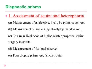 Ophthalmic prisms | PPTX