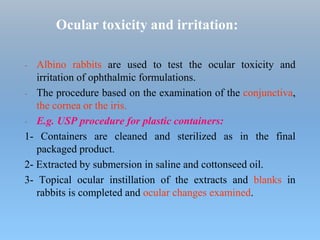OPHTHALMIC PRODUCT (1).pptx and evaluation | PPTX