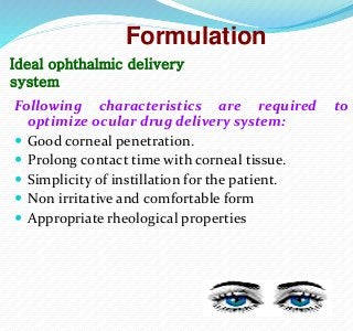 Introduction to Ophthalmic products | PPTX