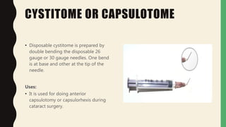 Ophthalmic surgical instruments by Dr. Iddi.pptx