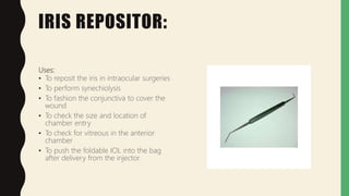 Ophthalmic surgical instruments by Dr. Iddi.pptx