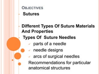 Ophthalmic Sutures and needles.pptx