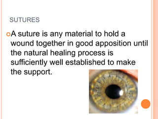 Ophthalmic Sutures and needles.pptx