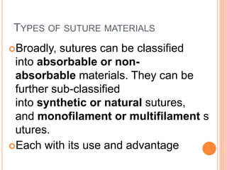 Ophthalmic Sutures and needles.pptx