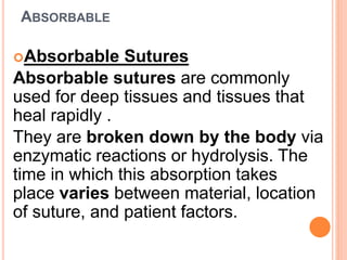 Ophthalmic Sutures and needles.pptx