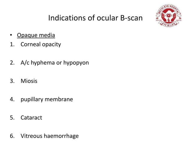 A quick guide to Ophthalmic Ultrasound/ B-Scan interpretation | PPTX