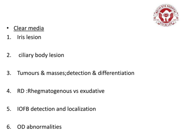 A quick guide to Ophthalmic Ultrasound/ B-Scan interpretation | PPTX