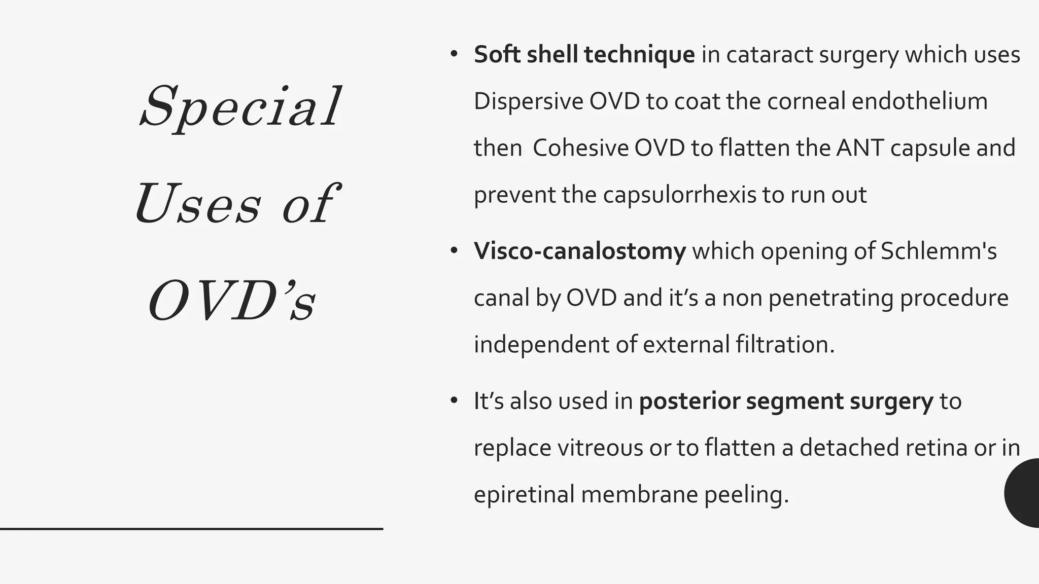 Ophthalmic viscosurgical devices presentation | PPTX