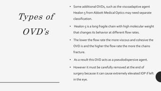 Ophthalmic viscosurgical devices presentation | PPTX