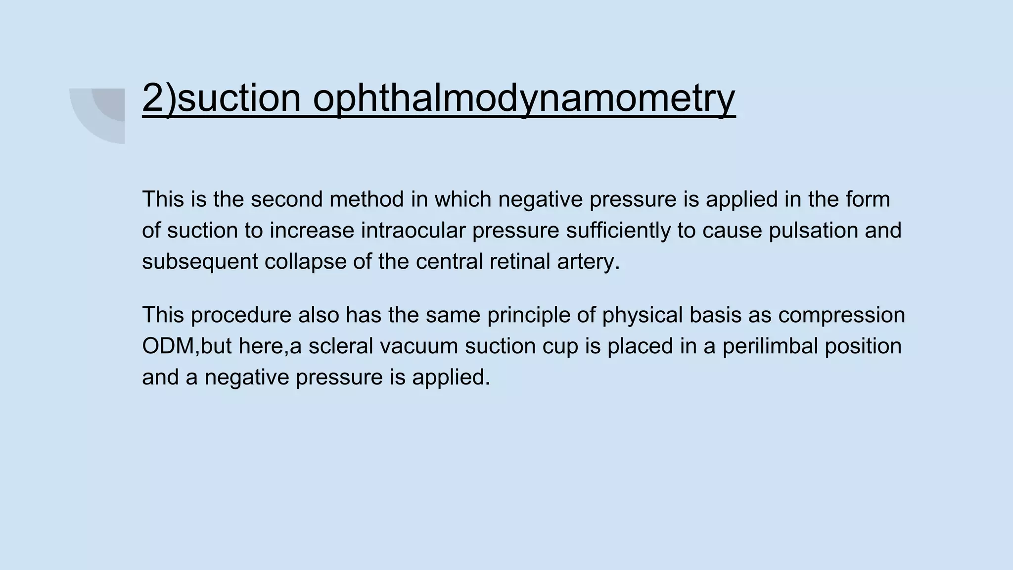 Ophthalmodynamometry. | PPTX
