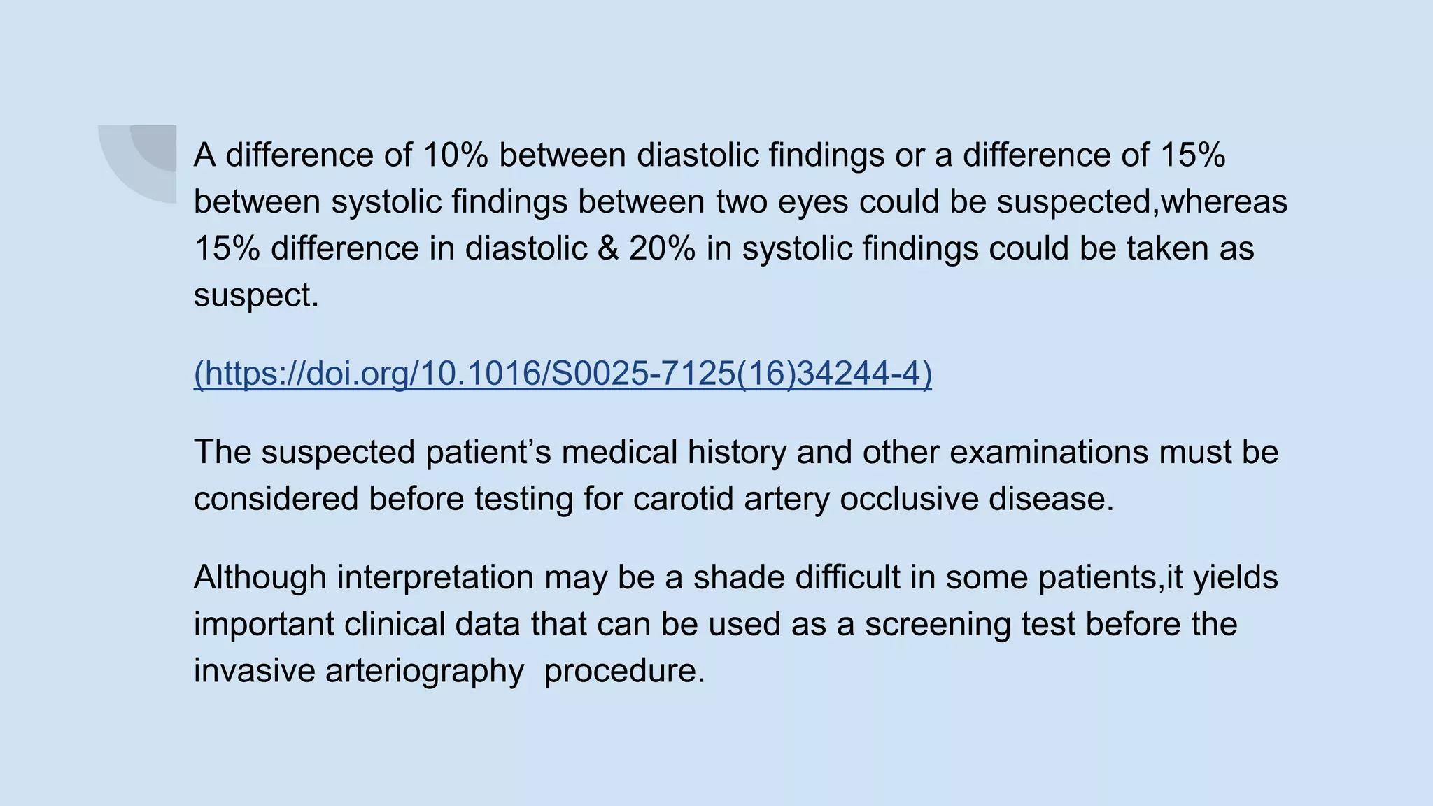 Ophthalmodynamometry. | PPTX