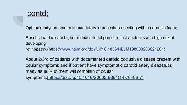 Ophthalmodynamometry. | PPTX | First Aid | Injuries