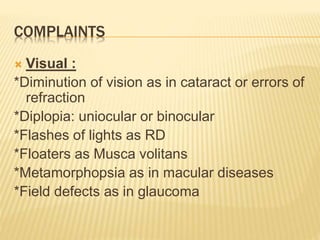sheet of Ophthalmolgy (medical students) | PPTX