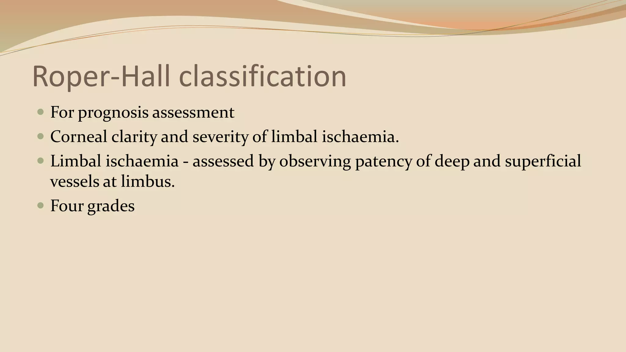 Ophthalmologic approach to chemical burns | PPTX