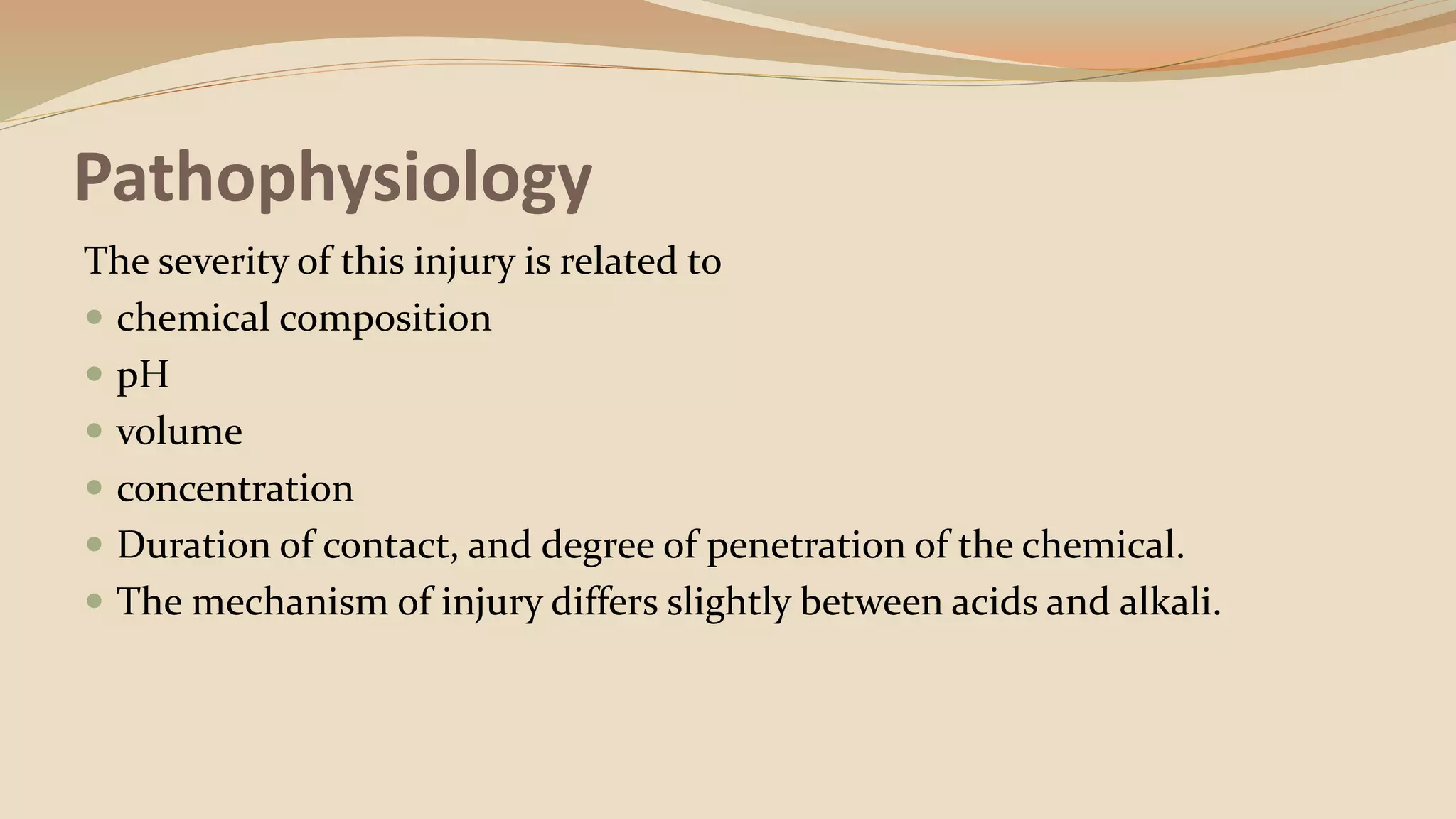 Ophthalmologic approach to chemical burns | PPTX