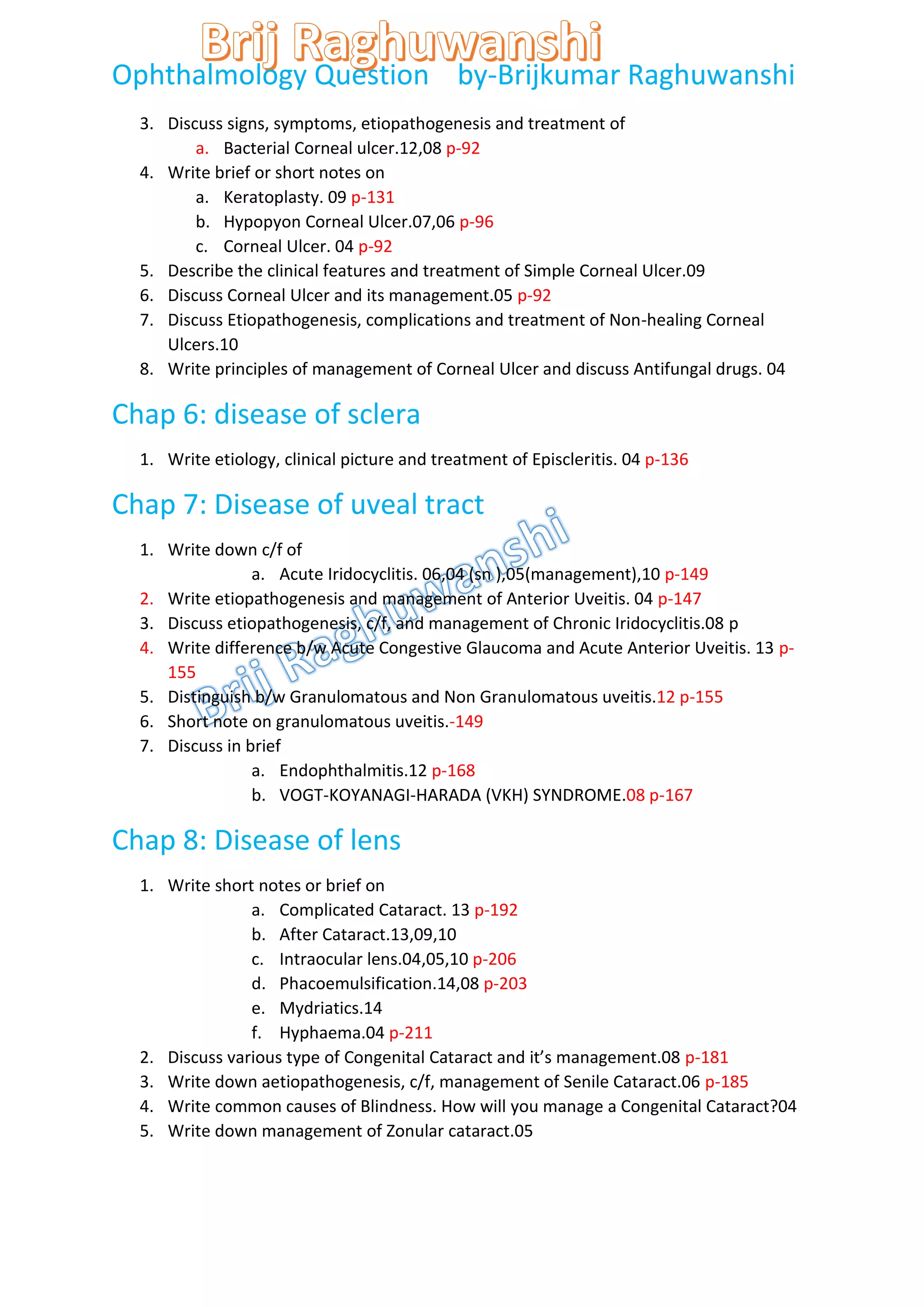 Ophthalmology | PDF | Eye and Vision Conditions | Diseases and Conditions