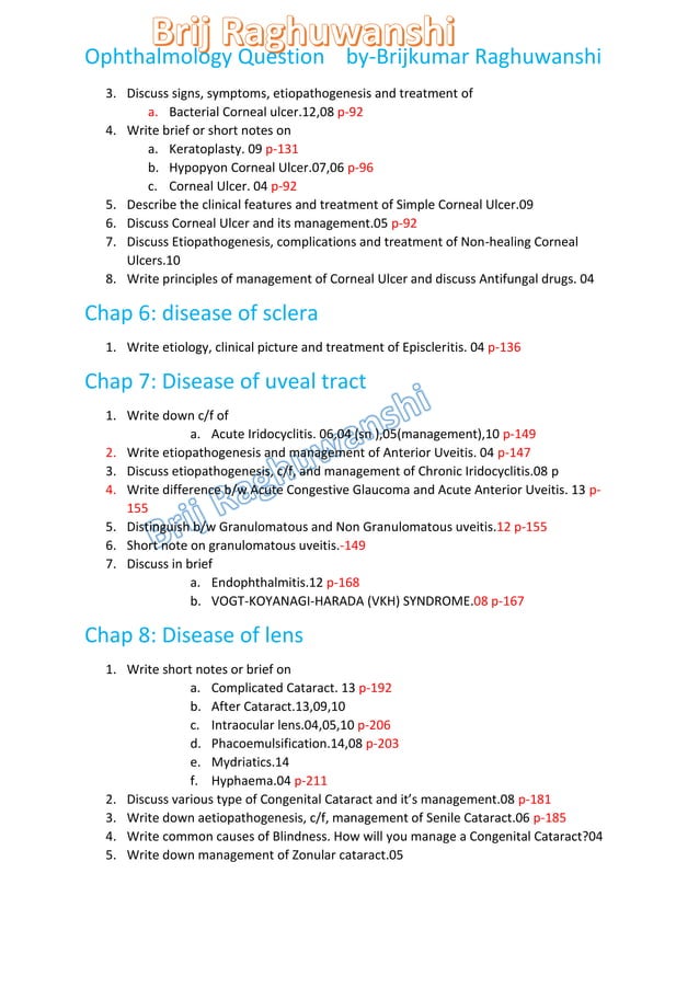 Ophthalmology | PDF | Eye and Vision Conditions | Diseases and Conditions