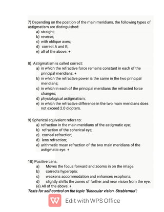 ophthalmology pdf for imu mbbs students bhiskek | PDF | Eye and Vision ...