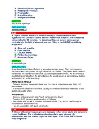 OPHTHALMOLOGY_mcq for various examination.pdf | Skin Care | Beauty
