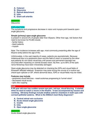 OPHTHALMOLOGY_mcq for various examination.pdf | Skin Care | Beauty