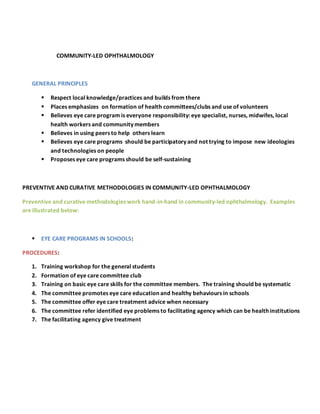 Ophthalmology and community health | DOCX