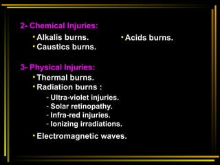 Ophthalmologyblunt ocular truma lecture.ppt
