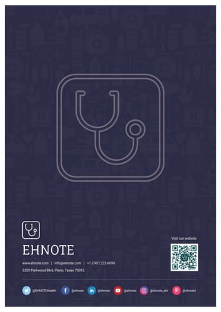 ophthalmology EMR and EHR Software Ehnote | PDF