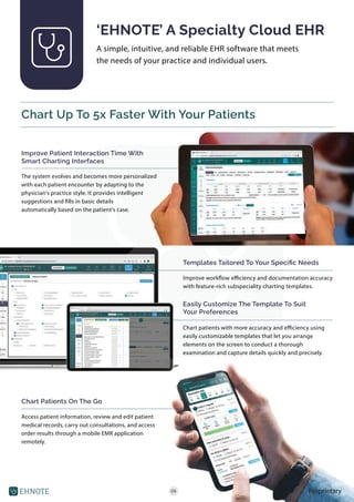 ophthalmology EMR and EHR Software Ehnote | PDF