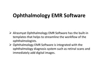 Ophthalmology emr software | PPT