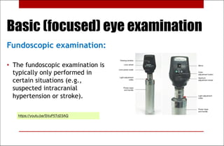 Eye history and examination. 👁️ .pdf