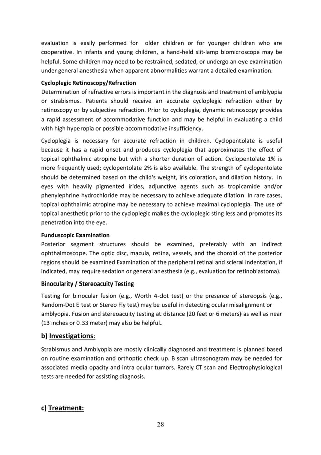 Ophthalmology treatment guidelines Govt of India | PDF