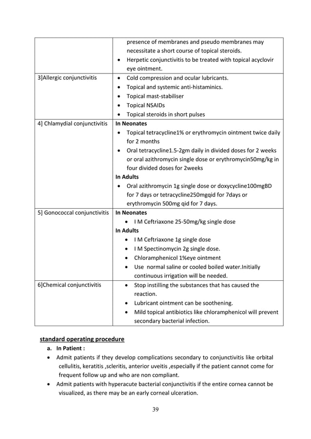 Ophthalmology treatment guidelines Govt of India | PDF