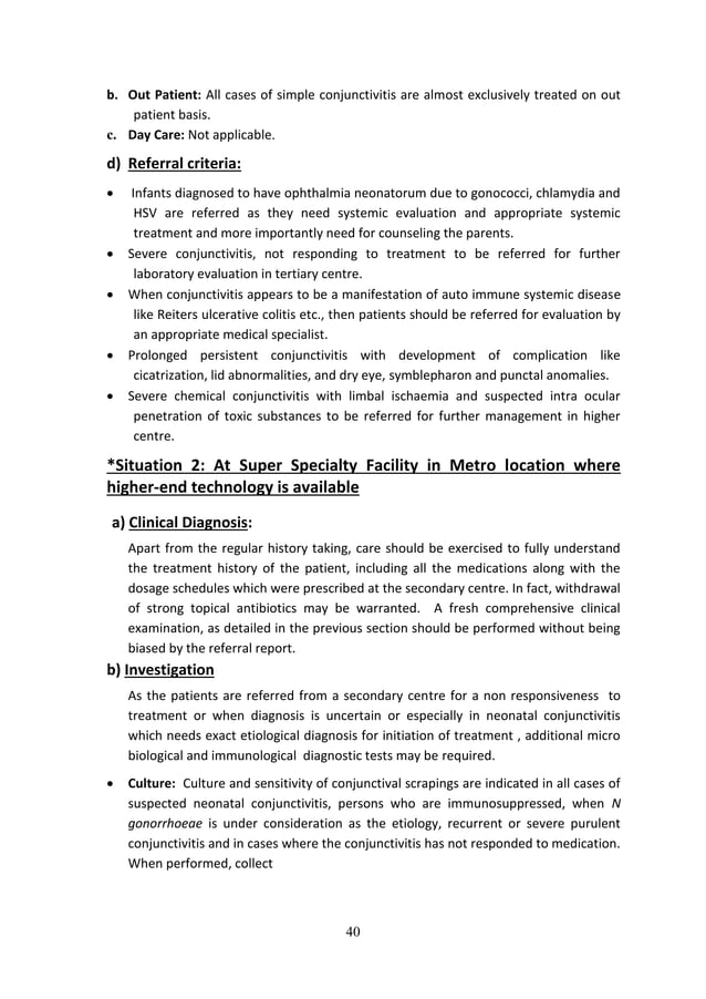 Ophthalmology treatment guidelines Govt of India | PDF
