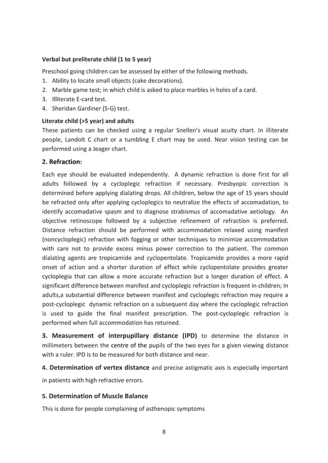 Ophthalmology treatment guidelines Govt of India | PDF