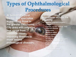 Ophthalmology Treatments and Procedures in Oklahoma | PPTX