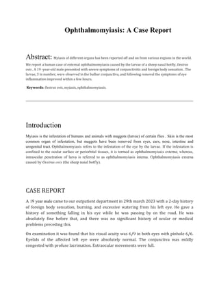 Ophthalmomyiasis case report.docx
