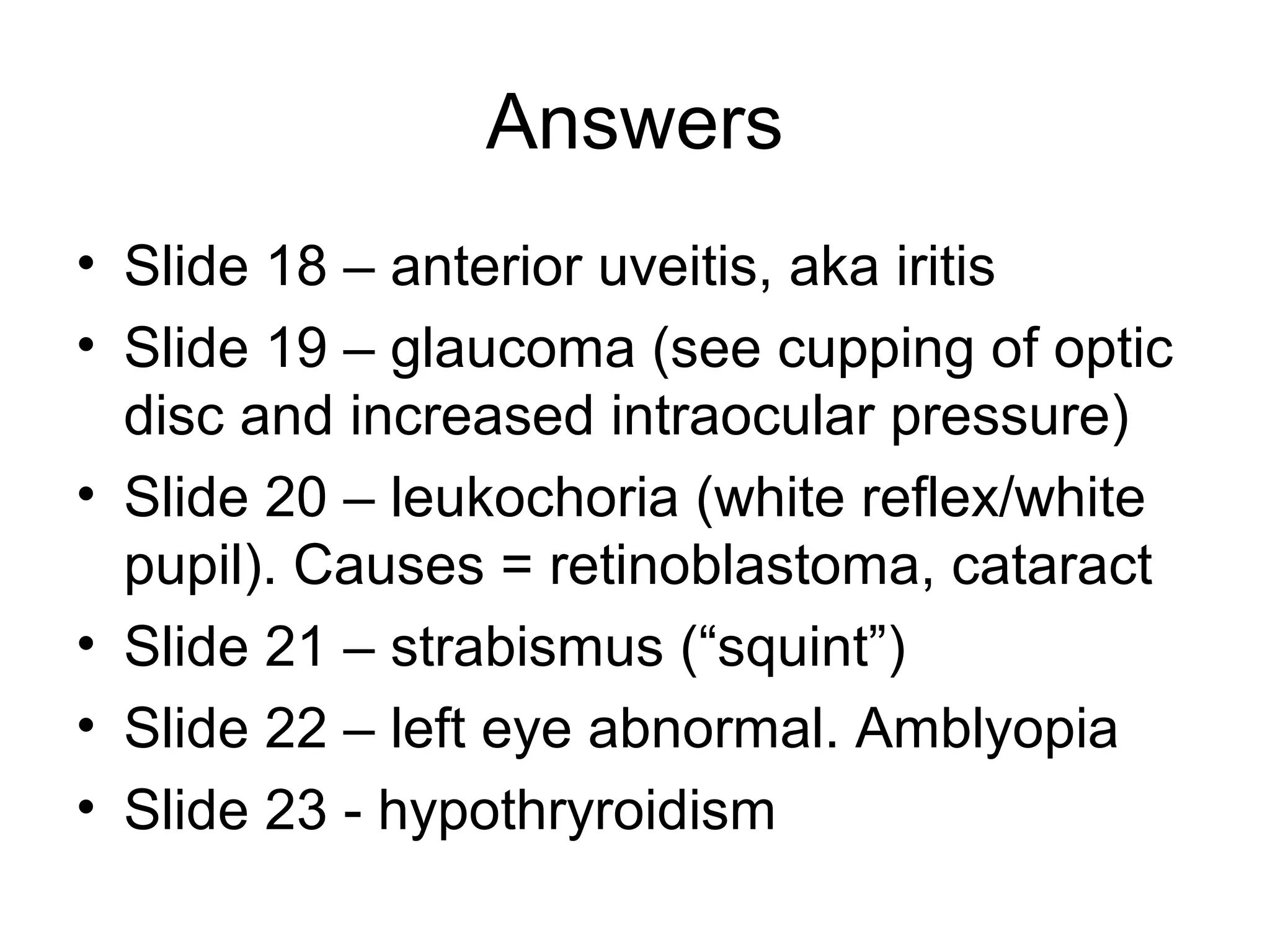 Ophthamology Revision | PPT