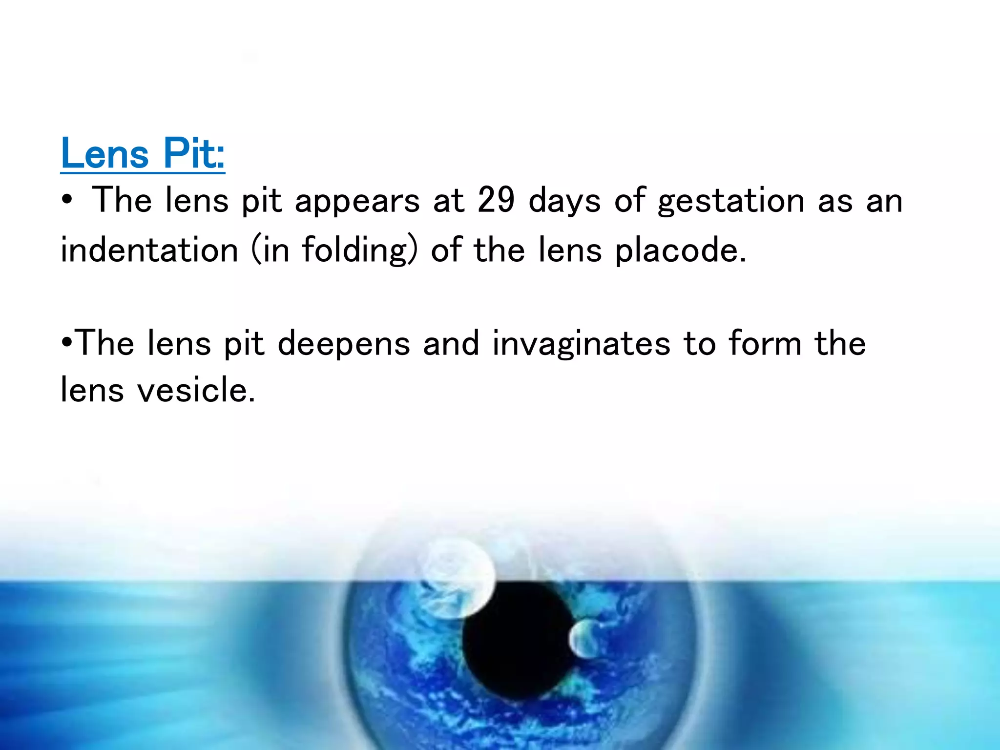 Embryology and developmental defects of lens | PPTX
