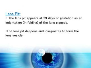 Embryology and developmental defects of lens | PPTX