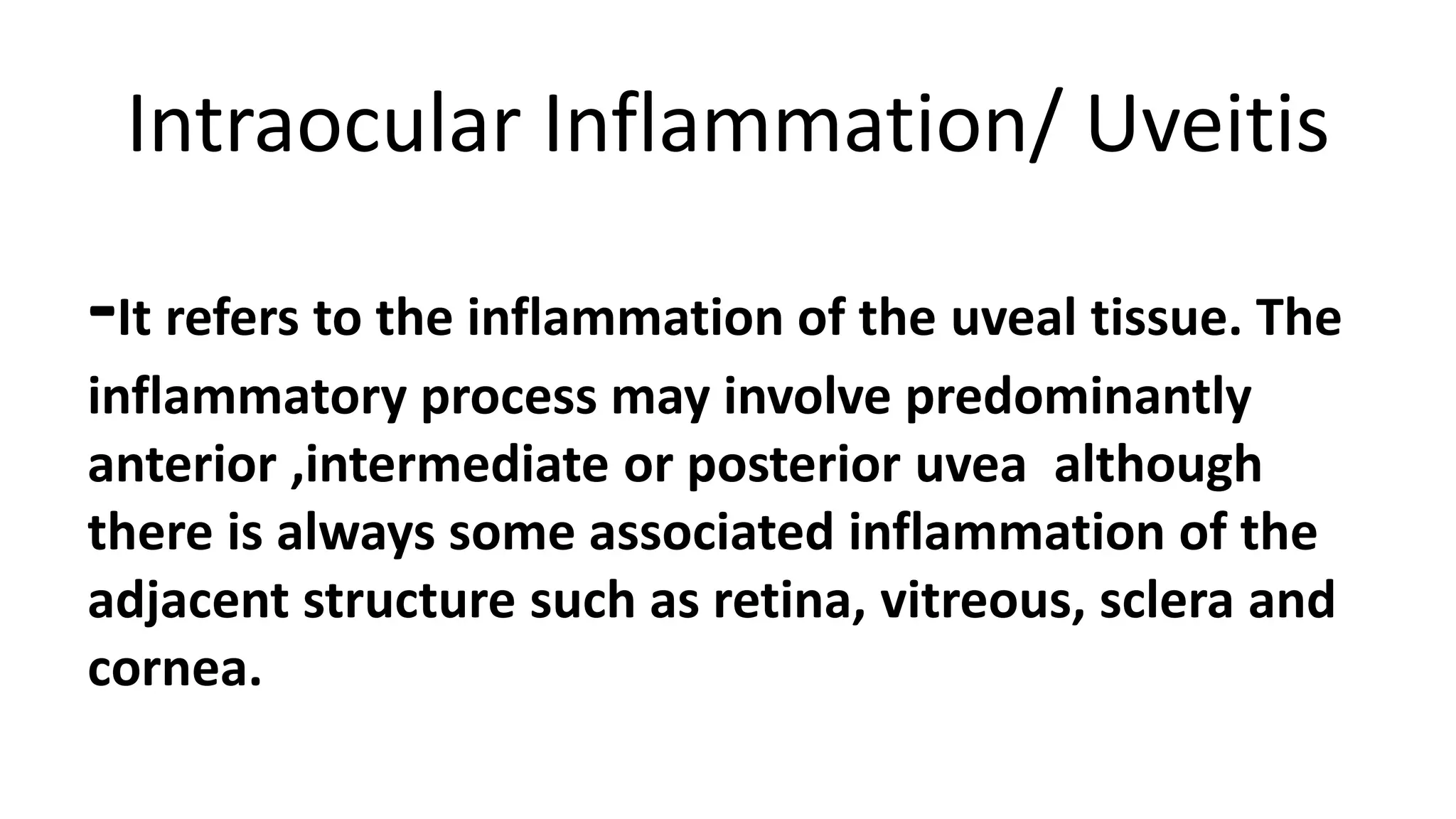 Uveitis | PPTX